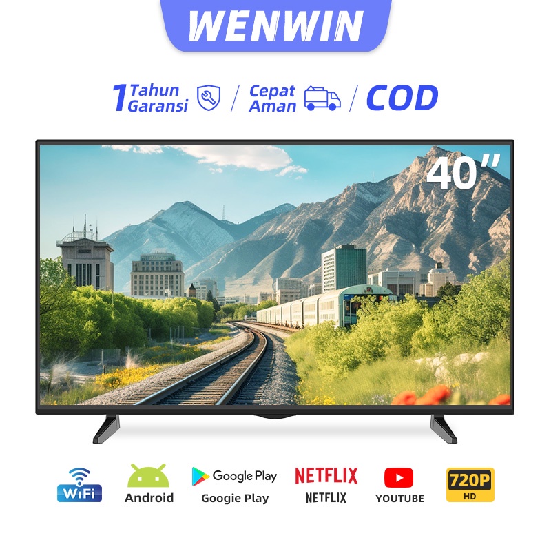 Jual WENWIN Smart Android TV 40 inch LED Digital TV FHD Android Televisi Murah Netflix Youtube ...