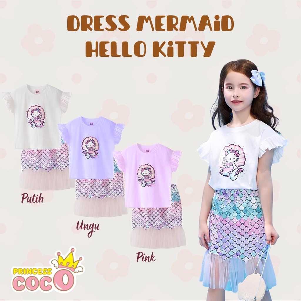 Jual [PRINCESS COCO] 1-9 Tahun Setelan Gaun Putri Anak Perempuan Dress ...