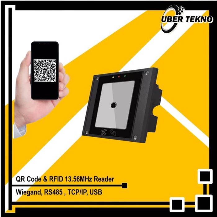 Jual Promo Reader Qr Code Rfid 13.56 Mhz Qr Scanner (Wiegand Rs485 Usb Tcp/Ip) | Shopee Indonesia