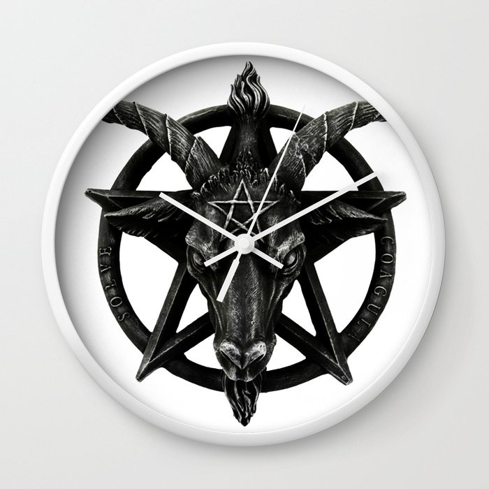 Jual Jam Dinding Kepala Kambing Gereja Setan Baphomet | Shopee Indonesia
