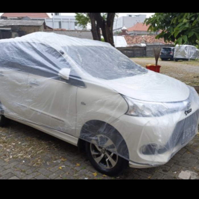 Jual NEW BODY COVER MOBIL PLASTIK TRANSPARAN TEBAL DRACCO BONUS TAS ...