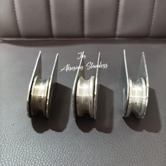 Jual Roda katrol/Kerekan Bendera Stainless 1" inchi -39c | Shopee Indonesia