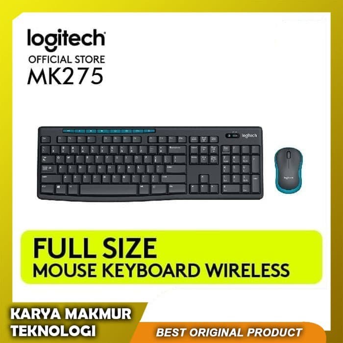 Jual Logitech Mk275 Wireless Keyboard Mouse Original Shopee Indonesia