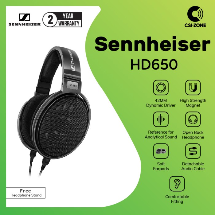 Jual Sennheiser HD650 / HD 650 Audiophile Hi-Fi Open Back Headphone ...