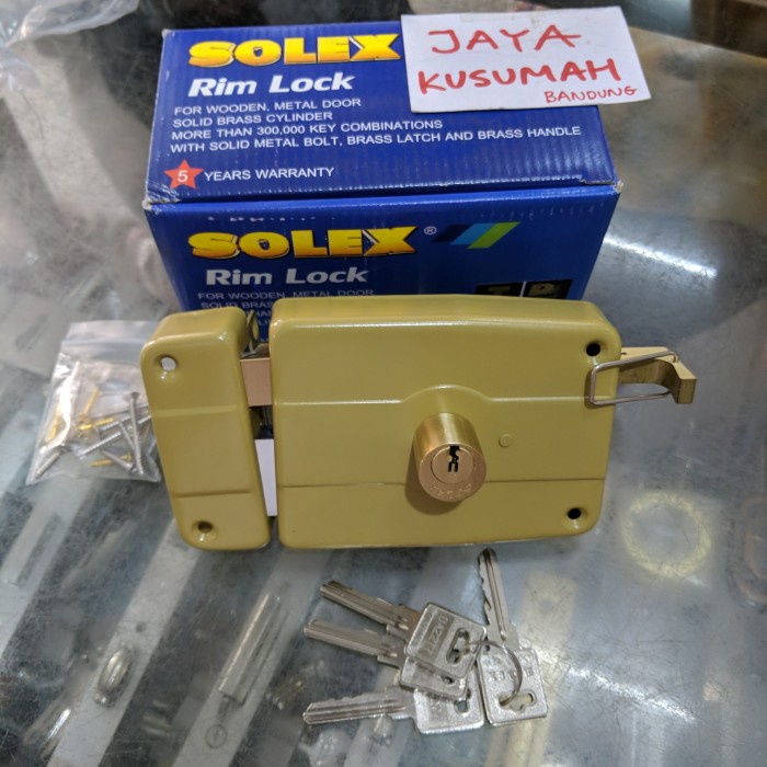 Jual Kunci Otomatis / Rim Lock Pintu Besi / Gerbang / Ruko | Shopee ...