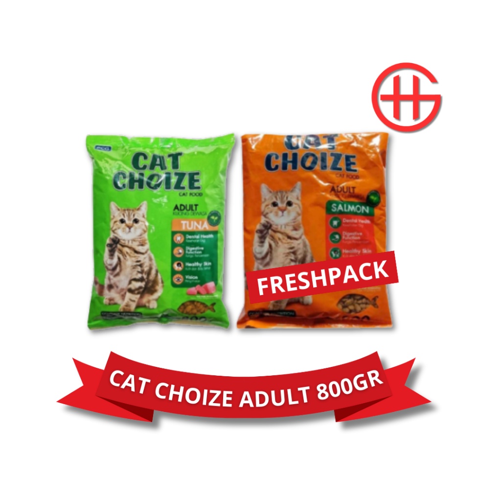 Jual GH Makanan Kucing Kering Murah CAT CHOIZE ADULT 800gr | Pakan ...
