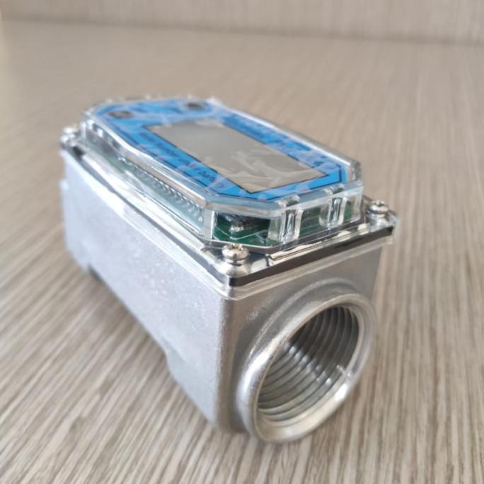 Jual Digital Flow Meter Turbin Display Lcd Fuel Flowmeter 1 Inch ...