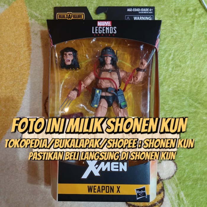 Jual Baru Asli Ori Marvel Legends Legend Weapon X Wolverine Logan X-Men ...