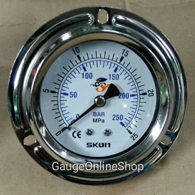Jual Baru Pressure Gauge Payung 2 1/2 60 Mm X 250 Bar/ Mpa Ss Brass Skon Bisa Sameday | Shopee ...