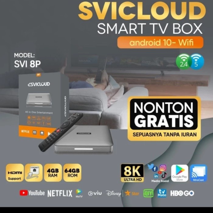 Jual ANDROID BOX Svicloud 8P 8K VERSI INDONESIA GARANSI RESMI ESVICLOUD | Shopee Indonesia