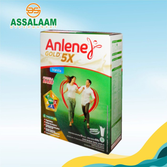Jual ANLENE GOLD VANILA 650GR/BOX | Shopee Indonesia