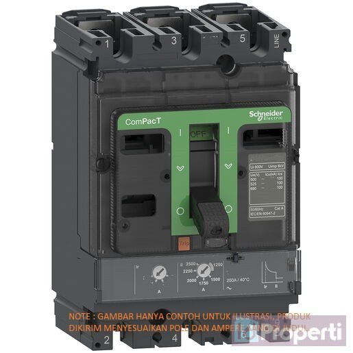 Jual Original Schneider C40N32D400 Circuit Breaker Mccb Nsx400N 50Ka ...