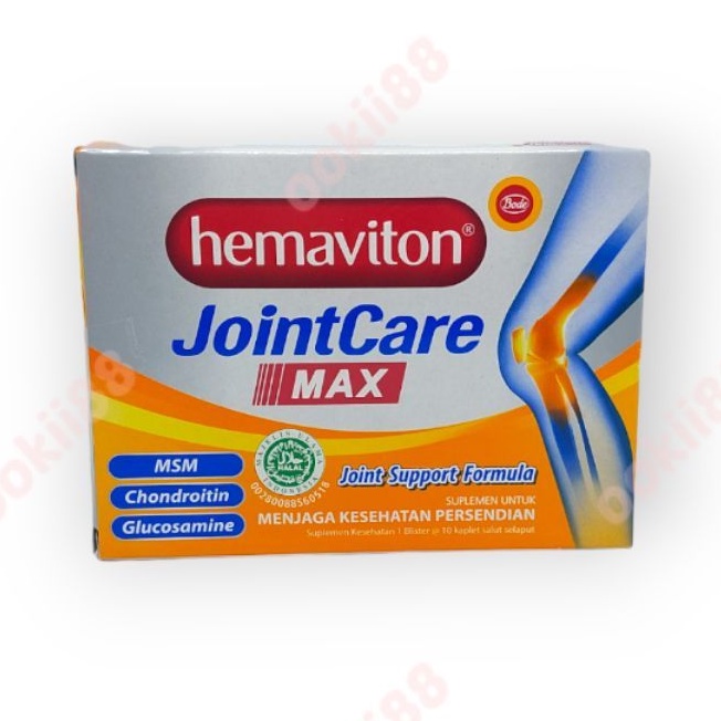 Jual HEMAVITON JOINT CARE MAX 10 Kaplet per BOX SUPLEMEN VITAMIN TULANG ...