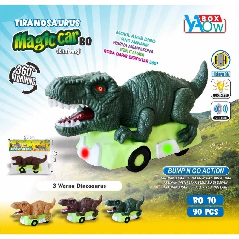 Jual BO 10 ( TIRANOSAURUS) Mainan Anak Mobil Dinosaurus Berjalan Ada ...
