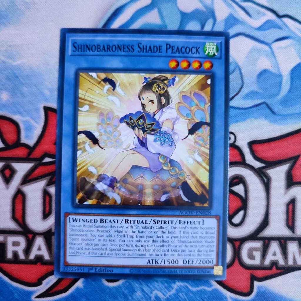 Jual yugioh shinobaroness shade peacock AGOV common 1st original ...