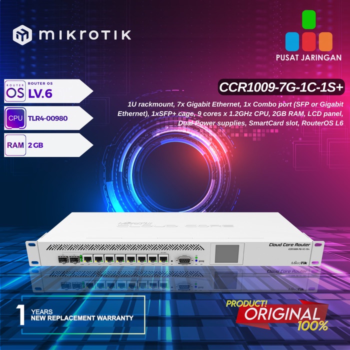 Jual mikrotik Routerboard CCR1009-7G-1C-1S+ | Shopee Indonesia