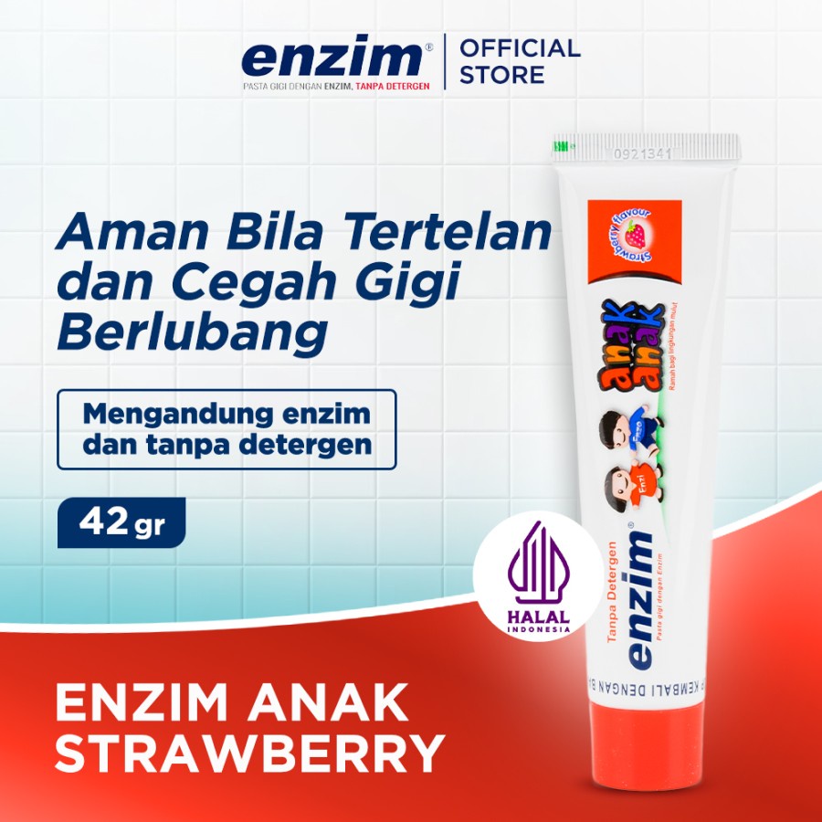 Jual Enzim Toothpaste Kids Red 42Gr | Shopee Indonesia