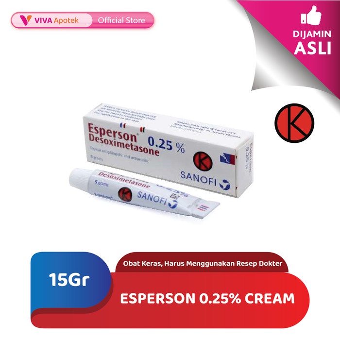 Jual Esperson 0,25% Cream / Eksim (15 Gram) | Shopee Indonesia
