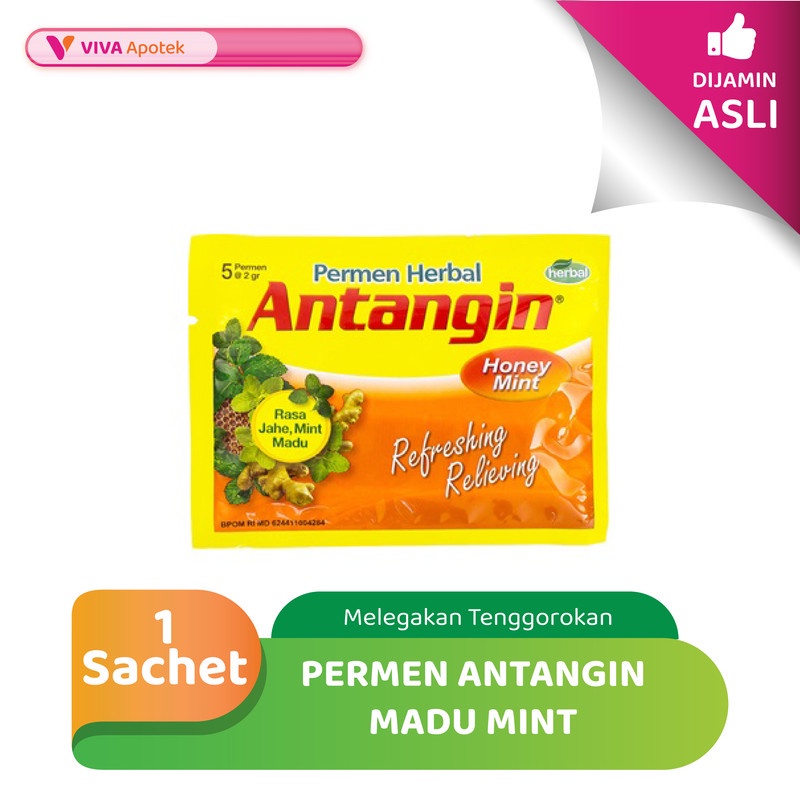 Jual Permen Antangin Madu Mint untuk Melegakan Tenggorokan (5 Sachet ...