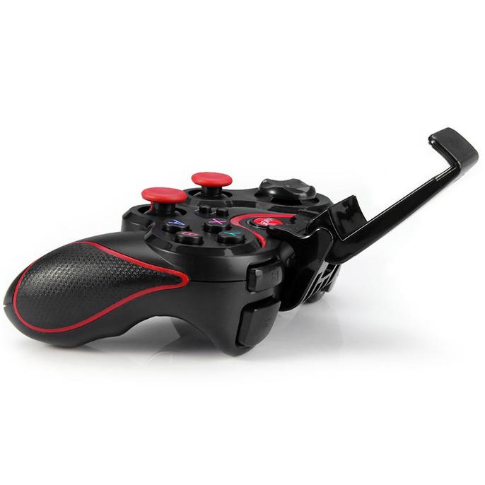 Jual Gamepad Bluetooth Game Controller Joystick for Android With Holder ...
