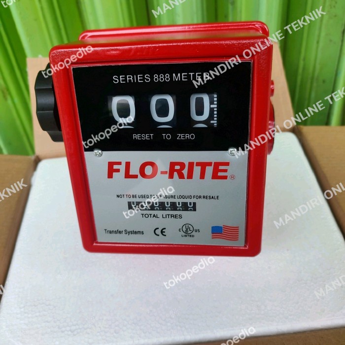 Jual Original Flow Meter Solar Flo Rite Size 1Inch 3 Digit Murah Bisa ...