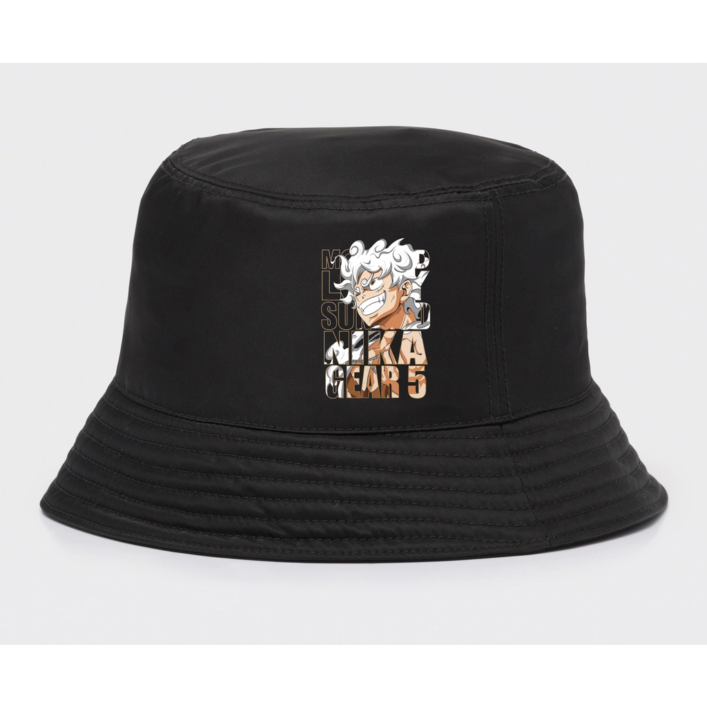 Jual Topi Bucket Hat Monkey D Luffy Sun God Nika Gear 5 One Piece ...