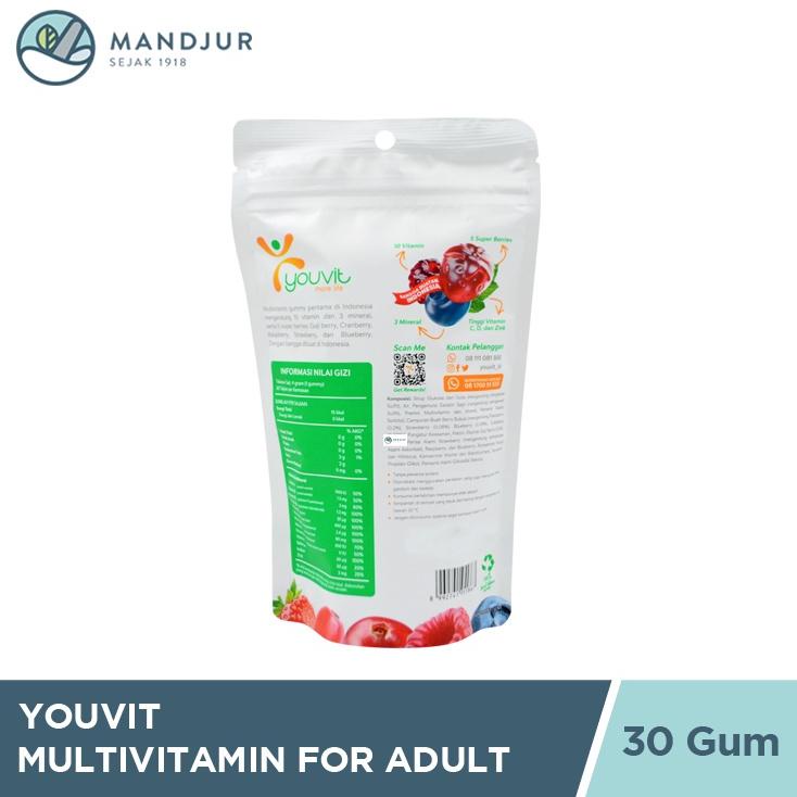 Jual Hot Sale - Youvit Multivitamin For Adult 30 Gummies - Multivitamin Gummy Dewasa Rasa Mix ...