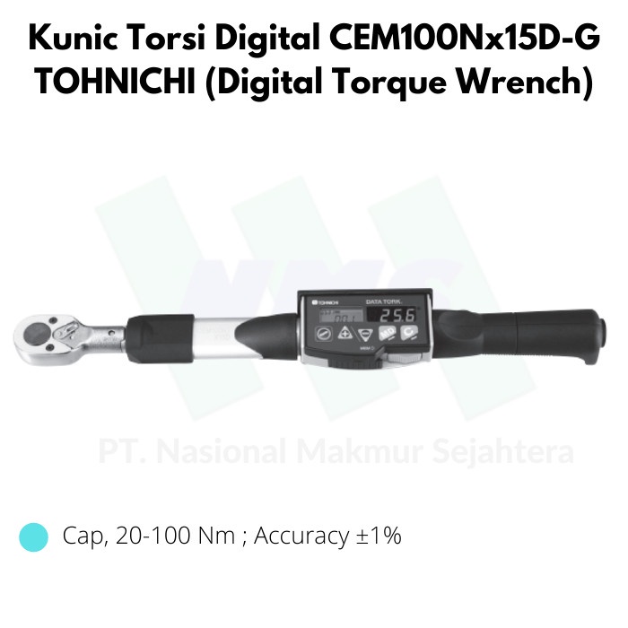 Jual [Original] Kunic Torsi Digital Cem100Nx15D-G Tohnichi Digital ...