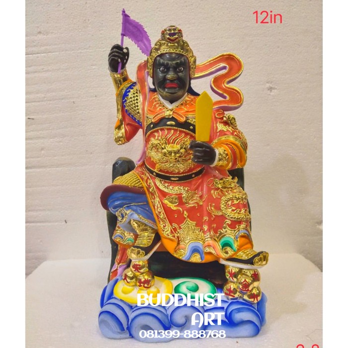 Jual [Original] Patung Dewa Harimau / Ho Ya Kong 12 Inch Kayu Diskon ...