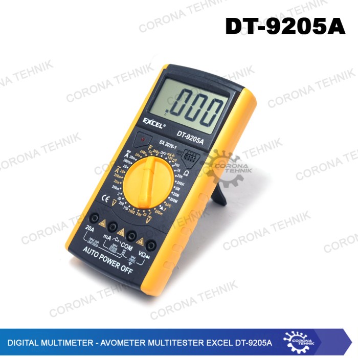 Jual Digital Multimeter - Avometer Multitester Excel DT-9205A star ...