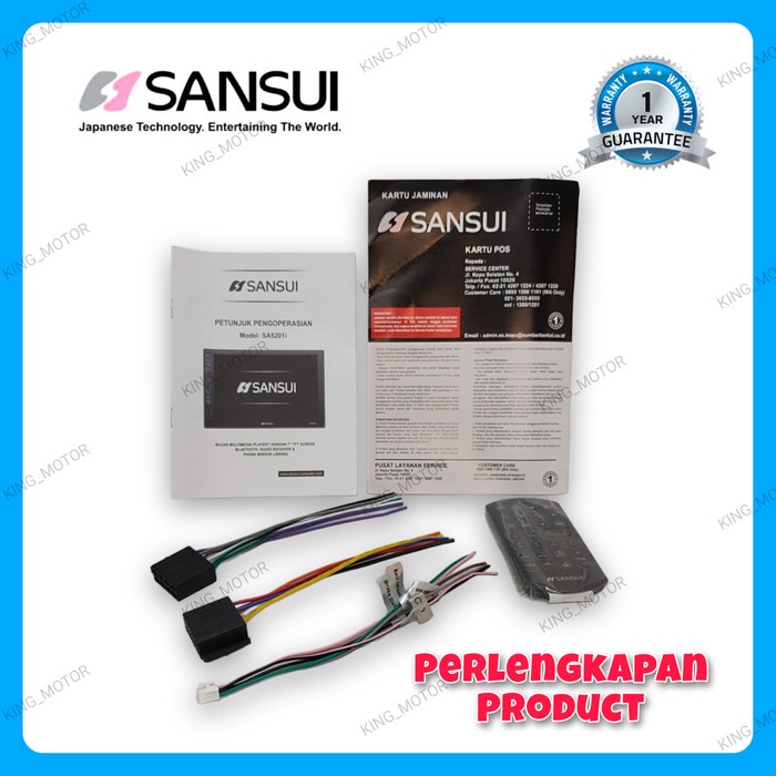 Jual Head Unit Sansui Deckless SA5201i MirrorLink Android Auto CarPlay ...