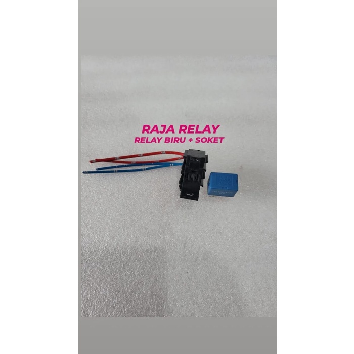 Jual RELAY BIRU KOMPLIT + SOCKET RELAY AC BIRU 12V K4 1SET RUMAH SOKET ...