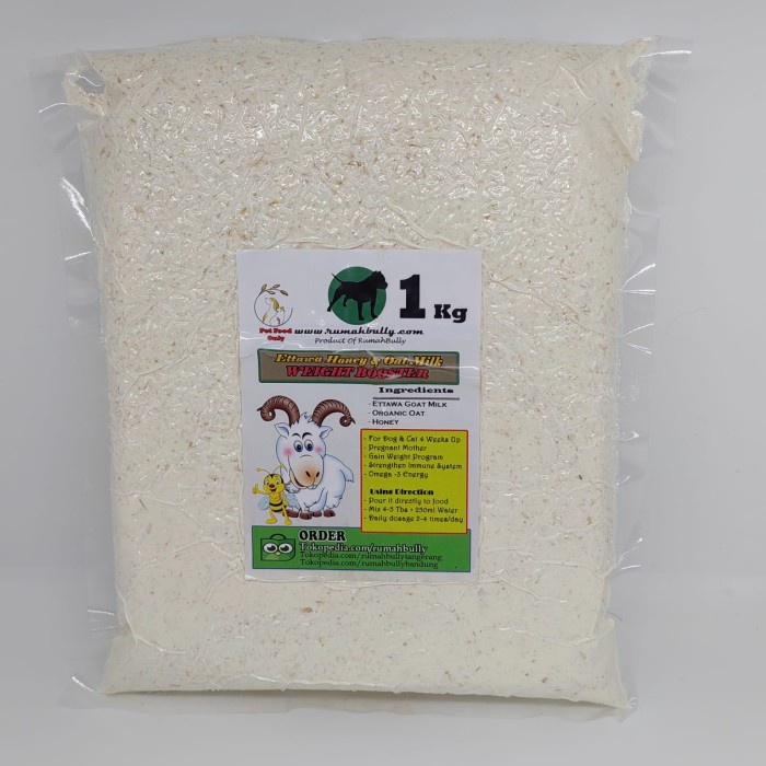 Jual ETTAWA GOAT MILK + OAT 1 KG / SUSU KAMBING BUBUK ANJING & KUCING ...