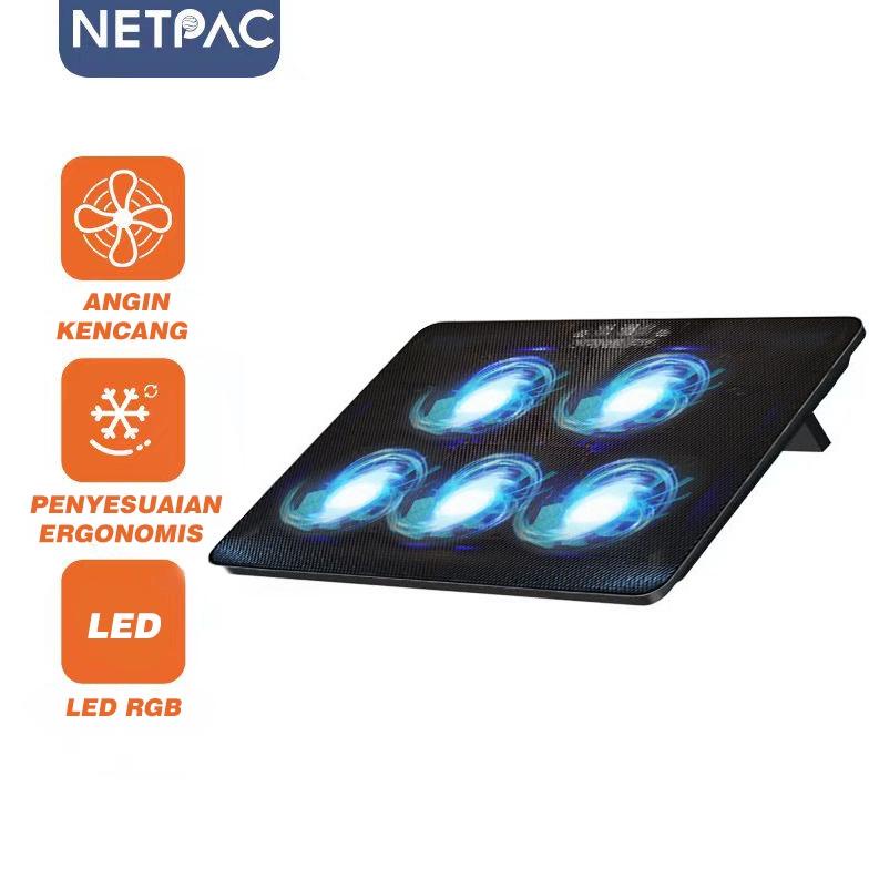 Jual Kipas Laptop Cooling Pad Gaming 5 Fan Murah Kipas Pendingin Laptop ...