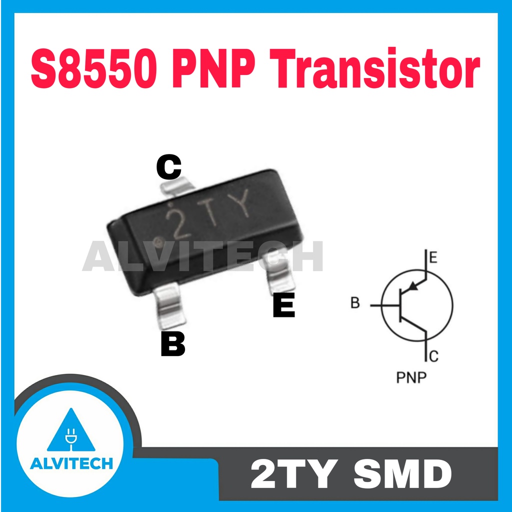 Jual Transistor SMD 2TY S8550 PNP 25V 500mA SOT-23 | Shopee Indonesia
