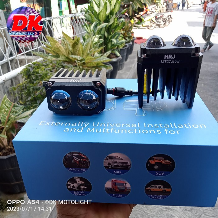 Jual Lampu Sorot Laser Mini Proji Mt27 Hrj Sinar Putih Putih Motor ...