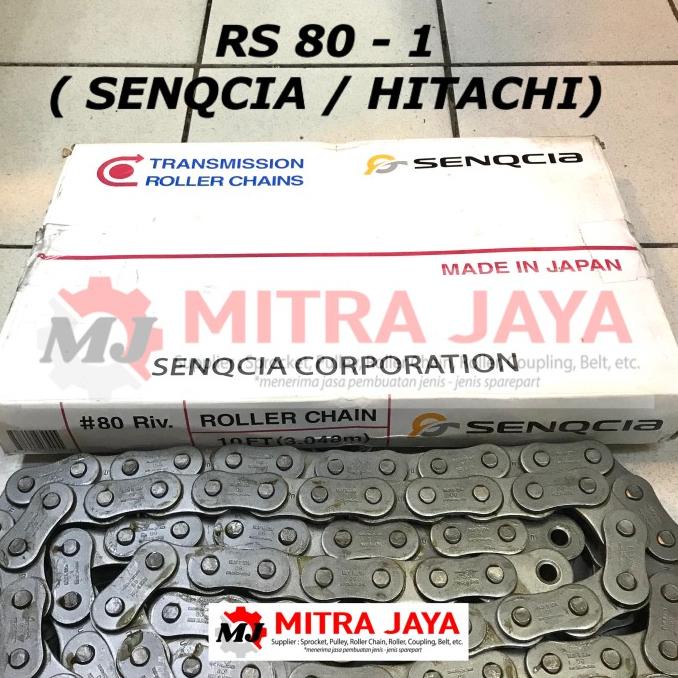 Jual ROLLER CHAIN SENQCIA / HITACHI RS 80 - 1 RANTAI SINGLE JEPANG ...