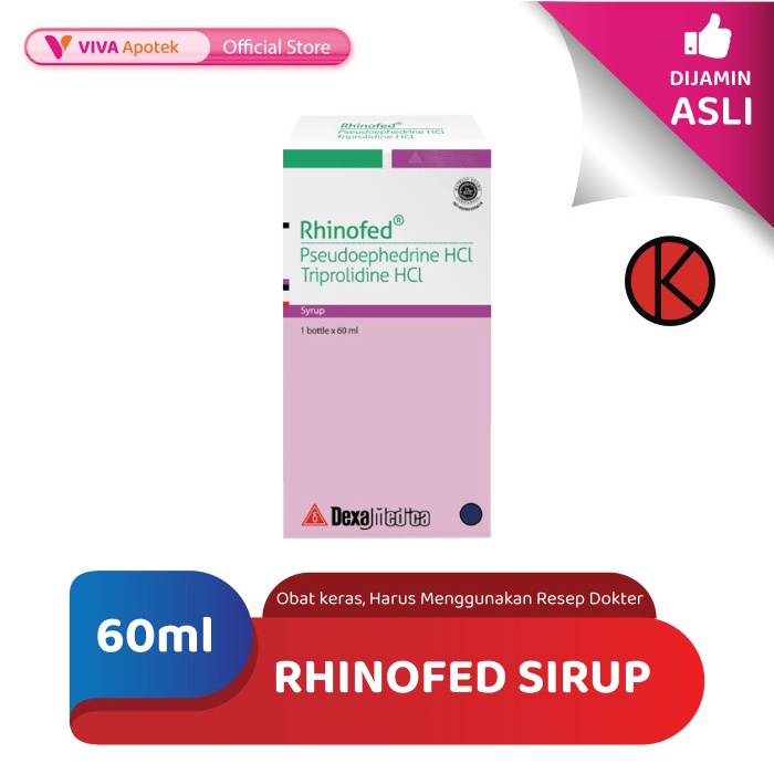 Jual Rhinofed Sirup / Hidung Tersumbat / Pilek (60 ml) | Shopee Indonesia