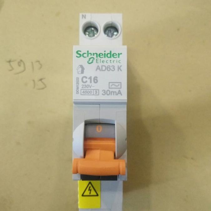 Jual Rcbo Slim (Mcb + Elcb) 1P+N-C16A-30Ma Schneider | Shopee Indonesia