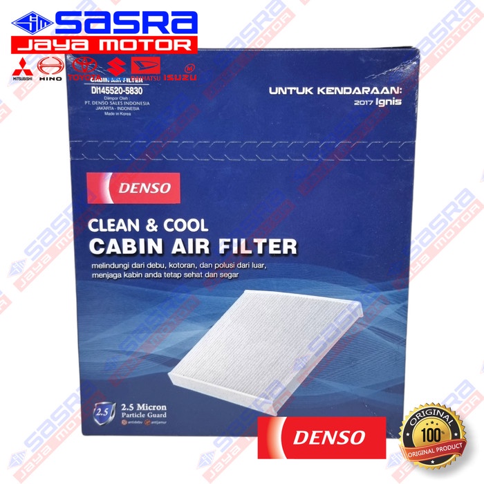 Jual Cabin Filter AC SUZUKI IGNIS 2017+ DENSO ORI DSO.145520-5830 #sja ...