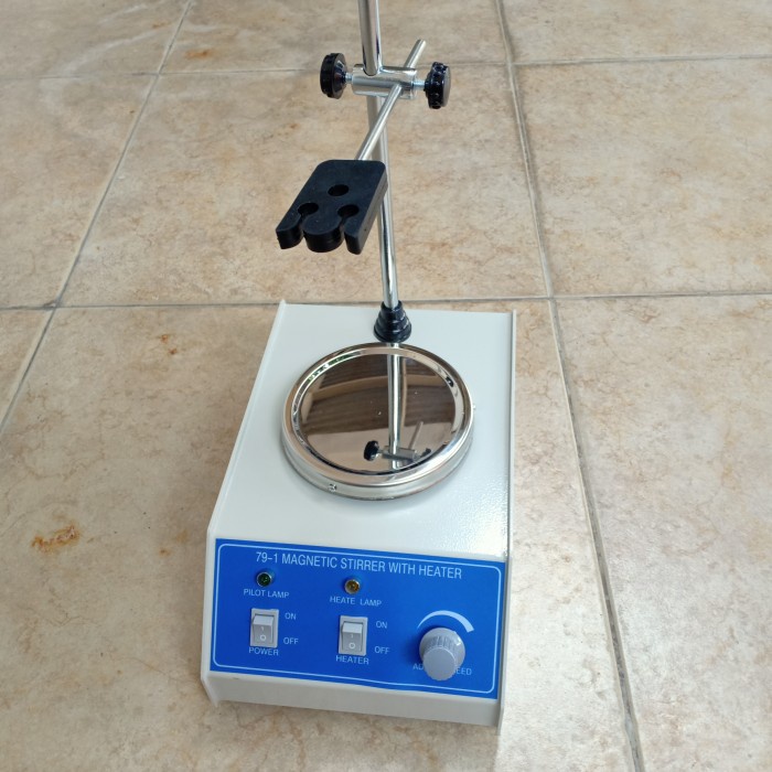 Jual Ready magnetic stirrer with heater hot plate stirer model 79-1 ...
