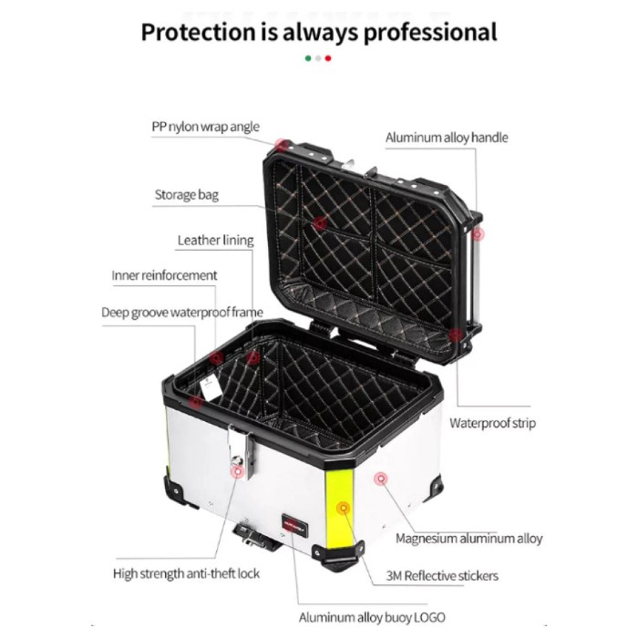 Jual New Produk Terbaru Motowolf Top Box Motor Touring Box Pannier ...