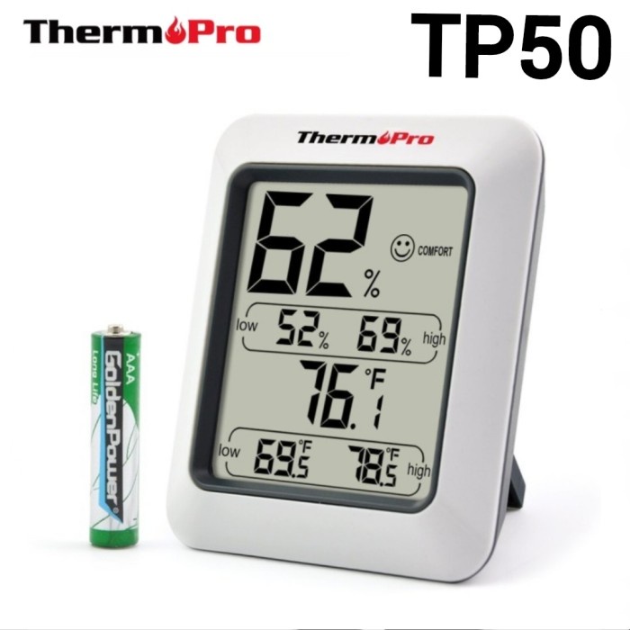 Jual Disc!! THERMOPRO TP50 Hygrometer Thermometer Indoor Monitor ...