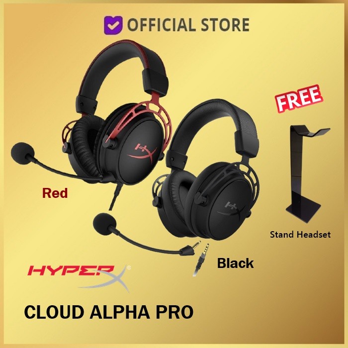 Jual KINGSTON HYPERX CLOUD ALPHA PRO GAMING HEADSET WITH ALUMINUM FRAME ...