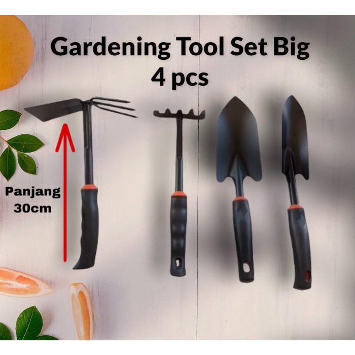 Jual Alat Kebun Set Isi 4 Pcs Sekop Taman Full Besi Gardening Tool Awet ...