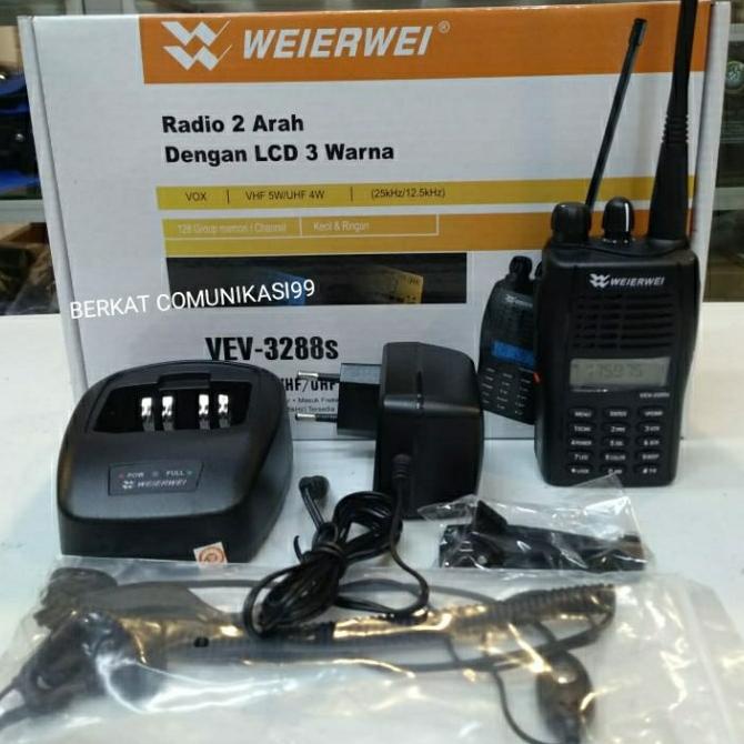 Jual HT WEIERWEI VEV-3288S VHF 136-174MHZ | Shopee Indonesia