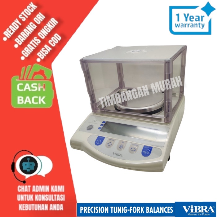 Jual TIMBANGAN DIGITAL, LABORATORIUM, ANALYTICAL BALANCE, VIBRA AJ ...