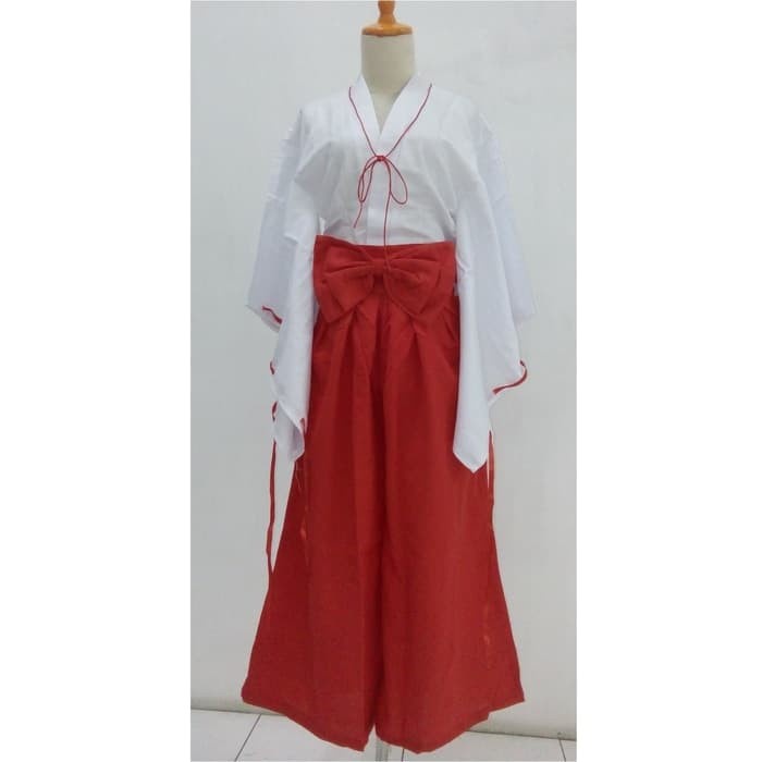 Jual CC-120 kostum kikyo inuyasha miiko miko kimono yukata kuil cosplay ...