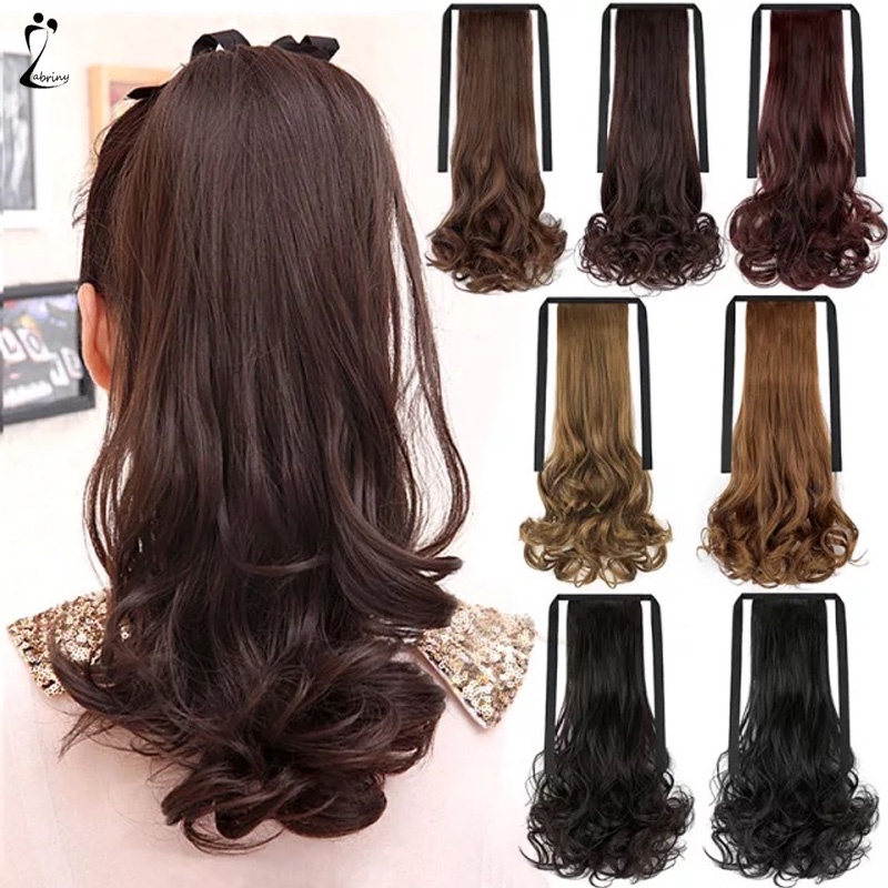 Jual Rambut Wig Ekor Kuda Tie Pony Tail Curly Mudah Pemasangan/Ikat ...