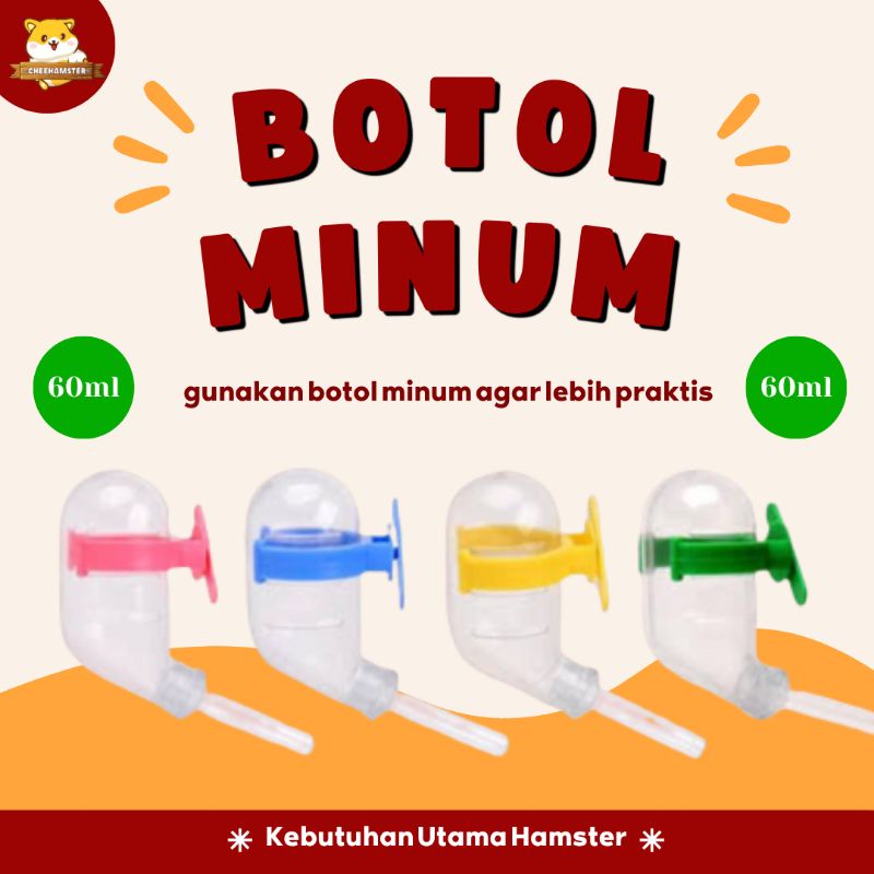 Jual botol minum hamster 60ml | Shopee Indonesia